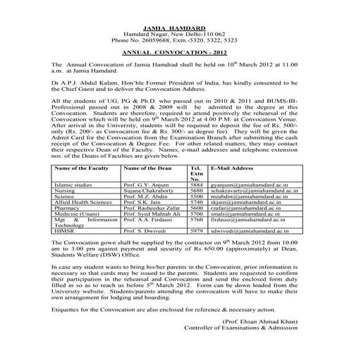 Convocation | PDF | Undergraduate Education | College Education