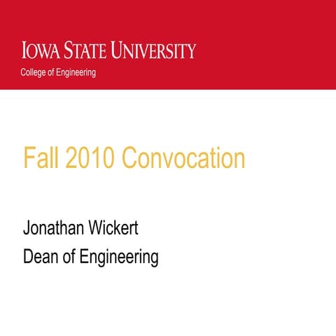 Convocation8 25-10 | PPT