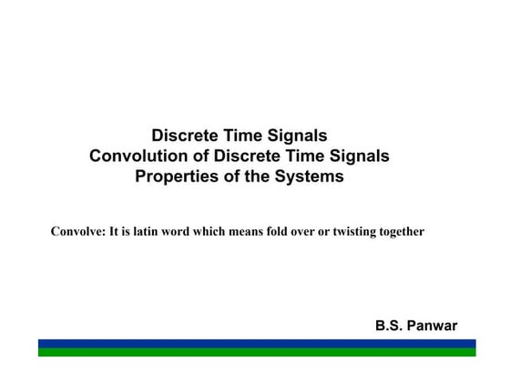 Discrete Fourier Transform | PPT