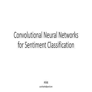 Convolutional Neural Networks For Sentiment Classification Ppt