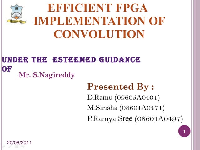 Convolution Final Slides Ppt