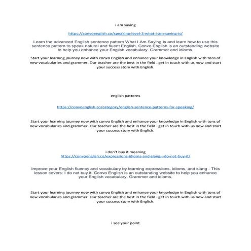 ENGLISH FLUENCY | PDF