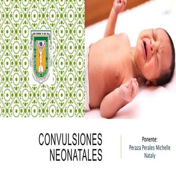 Convulsiones neonatales | PPTX