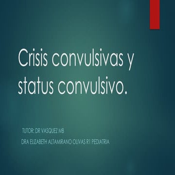 Estatus epileptico, epilepsia, clasificación | PPTX