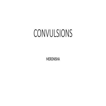 Convulsions In Sick Children Meronisha Pptx