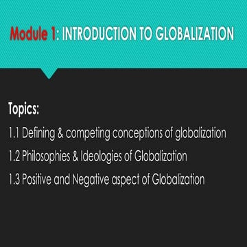 A Critical Analysis Of The Transformationalist View Of Globalisation | PDF