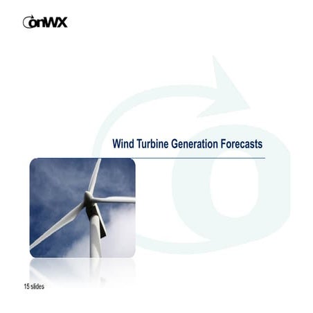 ConWx ApS Wind Turbine Generation Forecast | PDF