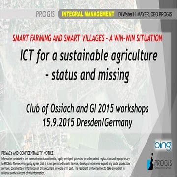 CoO + GI2015 ppt_mayer ict for a sustainable agriculture - status and missing | PPT