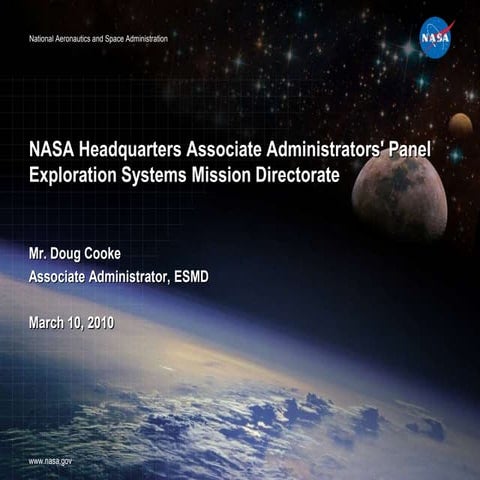 NASA Headquarters Associate Administrators' Panel: Exploration Systems ...