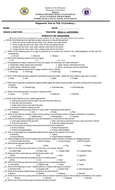 dll-tle-9-cookery.docx | Educational Assessment | Education