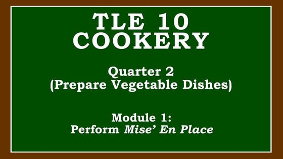Vegetable cookery grade 10 | PPTX