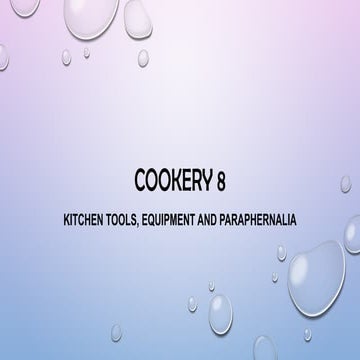 COOKERY 8 PPT.pptx abot tools and equipment | PPTX