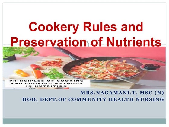 Preserving Nutrients in Food/Preservation of Nutrients | PPT