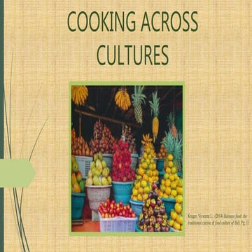 Cooking across cultures | PPT