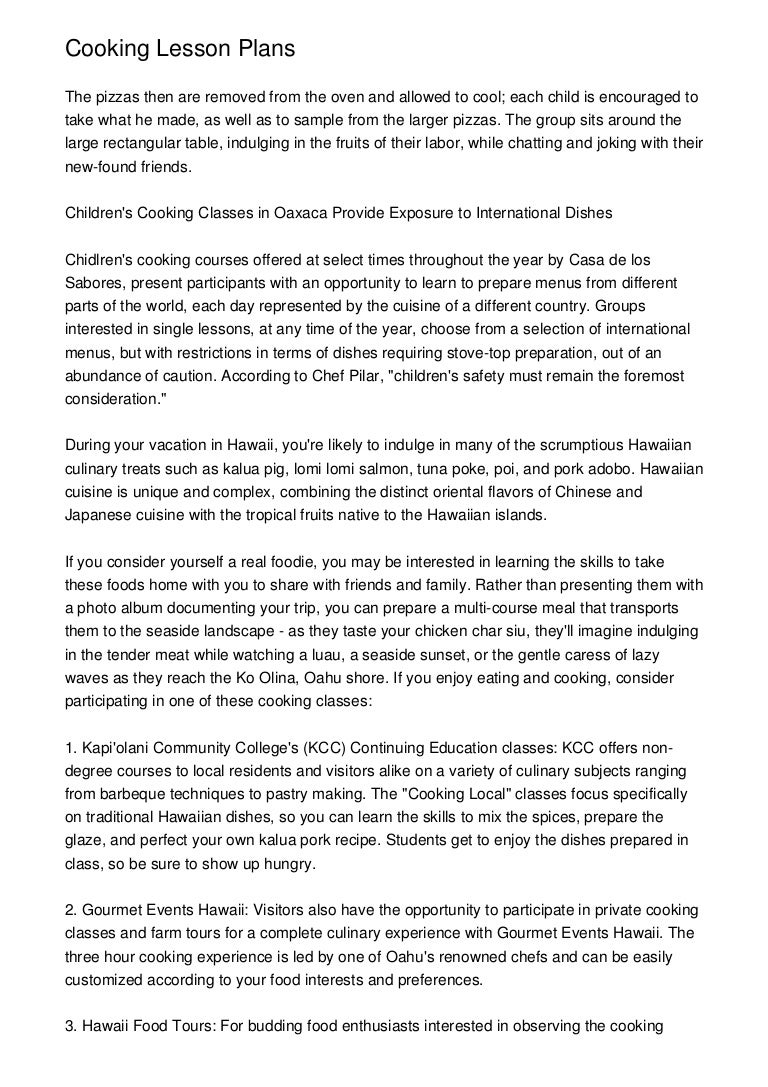 Cooking Lesson Plans cooking-lesson-plans