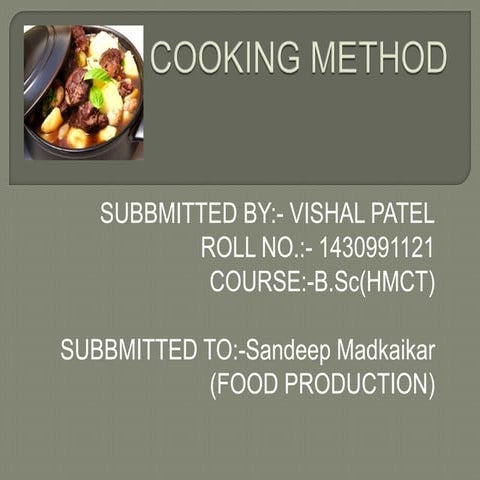 Cooking method | PPTX