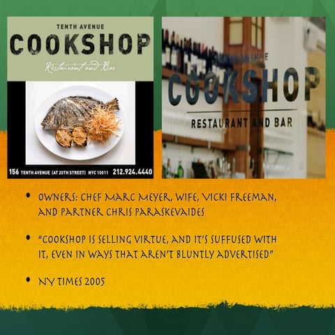 Cookshop | PPT