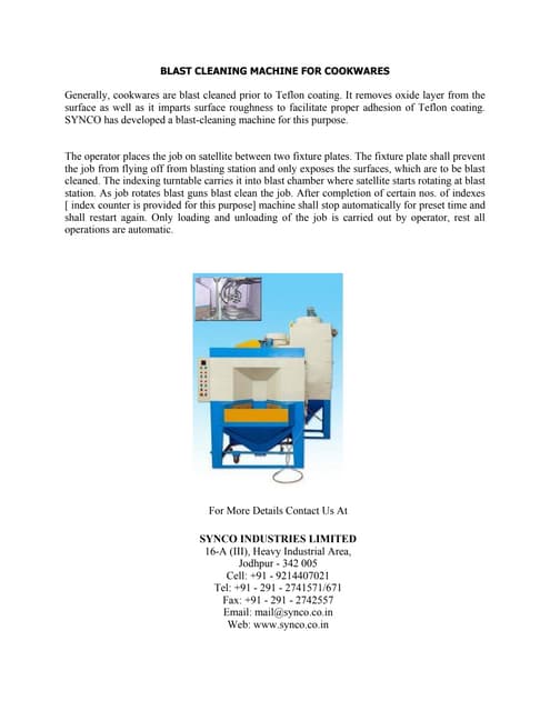 Vacuum Blasting Machine | PDF