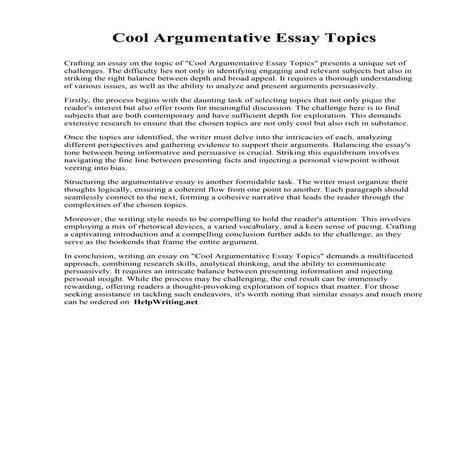 Cool Argumentative Essay Topics.pdf
