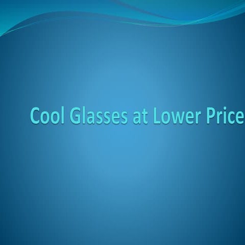 Bespoke glasses | Cool Eyewear | PDF