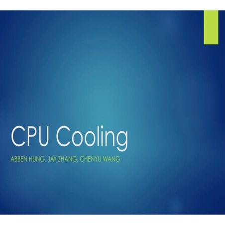 INTEGRATED COOLING CONCEPTS FOR PRINTED CIRCUIT BOARDS | PPT
