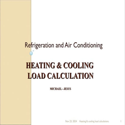 Heating and Cooling Load calculation.ppt