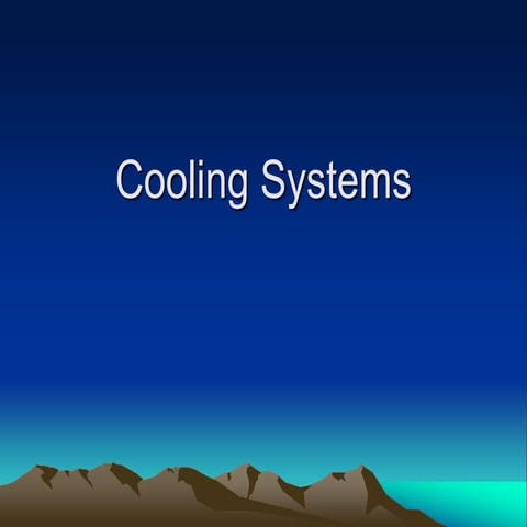 Cooling Systems Pptx
