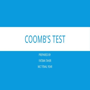 COOMB’S TEST presentation medical laboratory.pptx