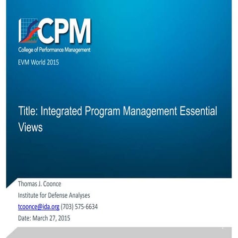 Essential program management views | PPT