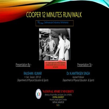 Cooper 12 minute run and walk | PPTX