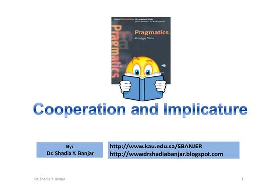 Pragmatic Referece and Inference | PPT