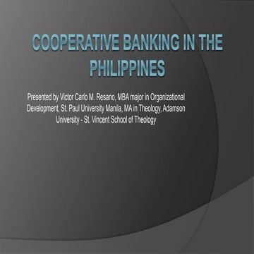 Cooperative banks | PPTX