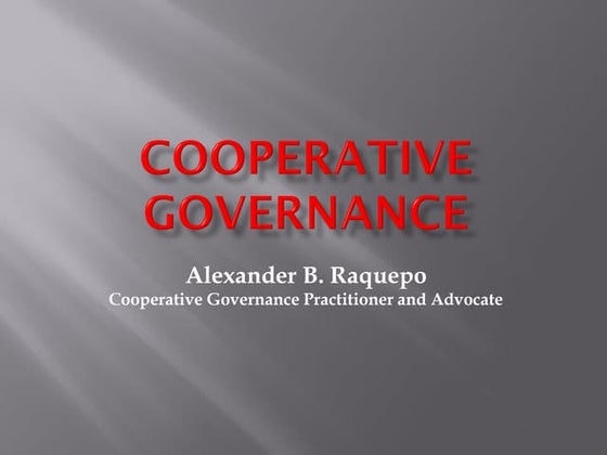 Cooperative Pledge | PPT