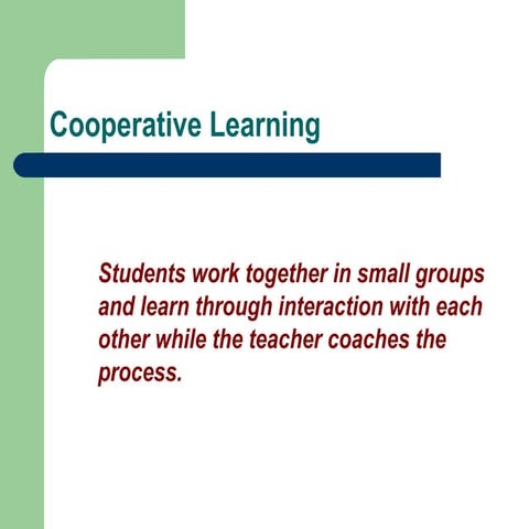 Cooperative learning | PPT