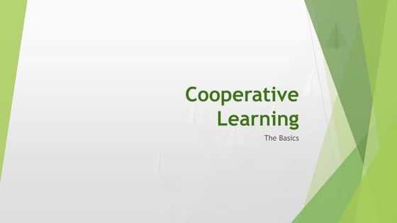 Cooperative learning | PPT