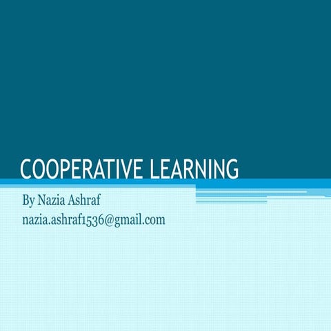 Cooperative learning technique | PDF