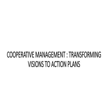 Cooperative management | PPTX