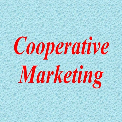 Cooperative marketing2 | PPT