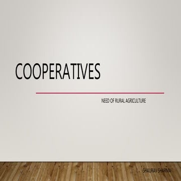Cooperatives | PPTX