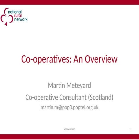Cooperatives - An Overview Cooperatives - An Overview.ppt