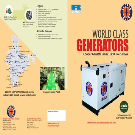Coopercorp generators | PDF
