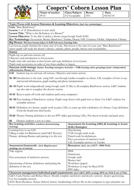 Weather Lesson Plan | PDF | Weather | Science