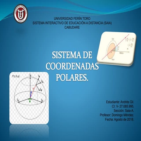 Coordenadas polares. Andres Gil | PPTX