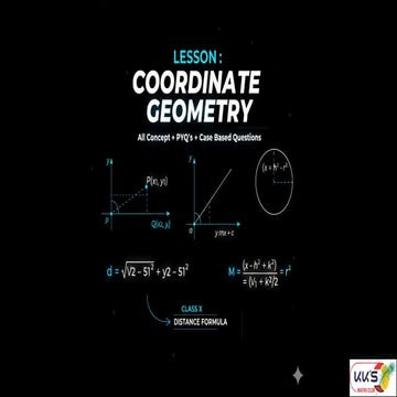 DISTANCE AND SECTION FORMULA | PPTX