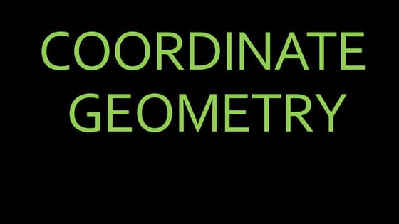 Coordinate geometry 9 grade | PPT