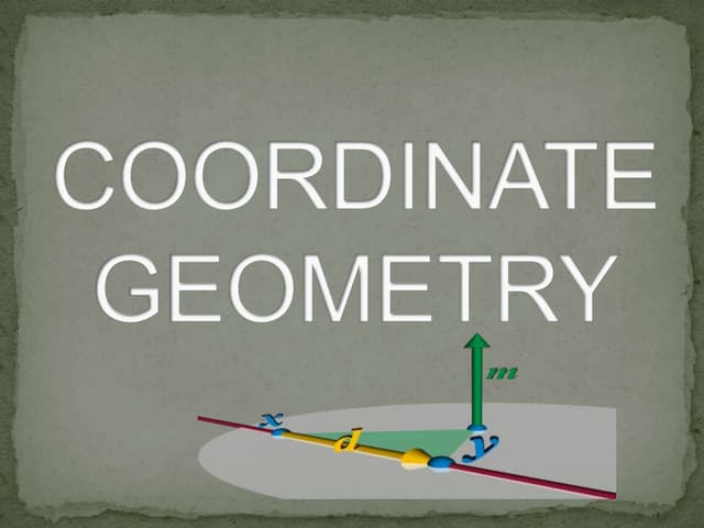 Application of coordinate system and vectors in the real life | PPTX