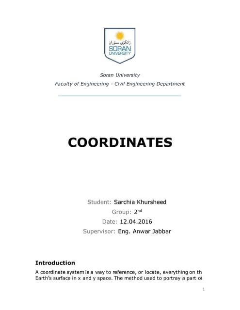 Profile and Cross-Section - Report | DOCX | Geography | Science