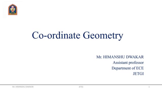 Basic Coordinate System Pptx