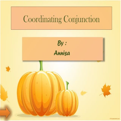 coordination conjuction ready for junior high school | PPTX