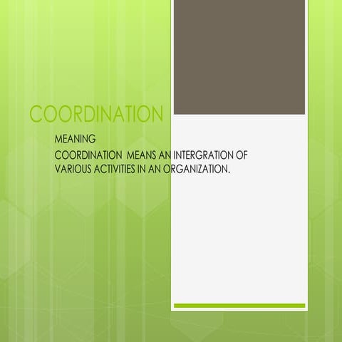 Coordination | PPT
